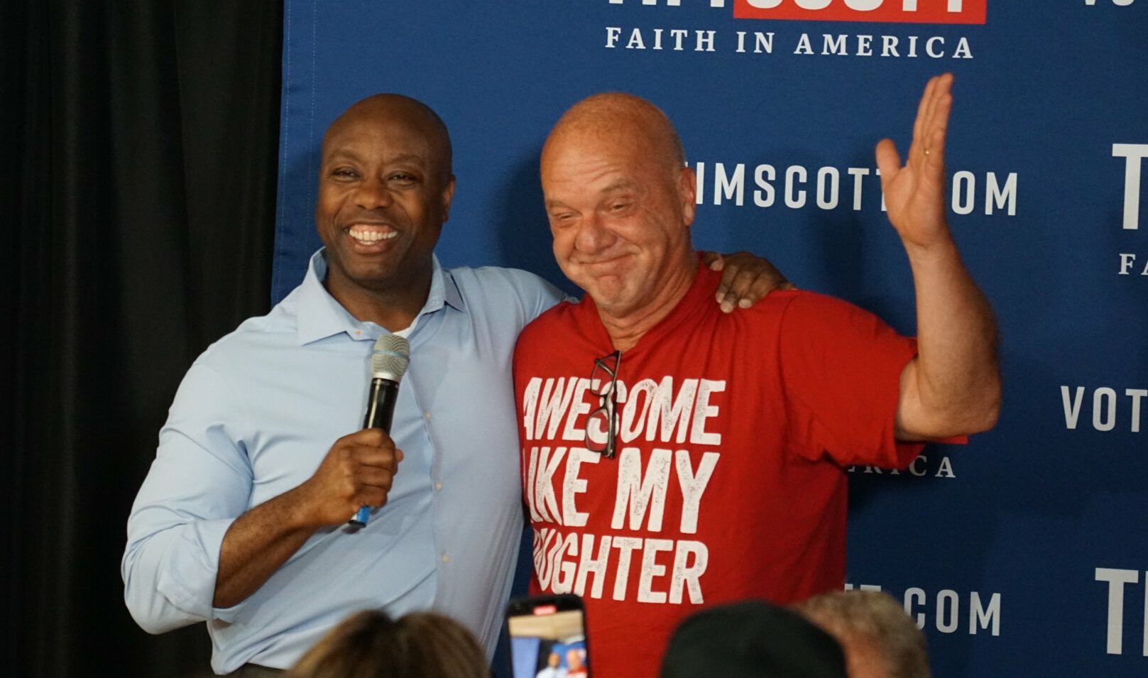 Voter Buzz, Boost in Polls Greet Tim Scott in Salem - NH Journal