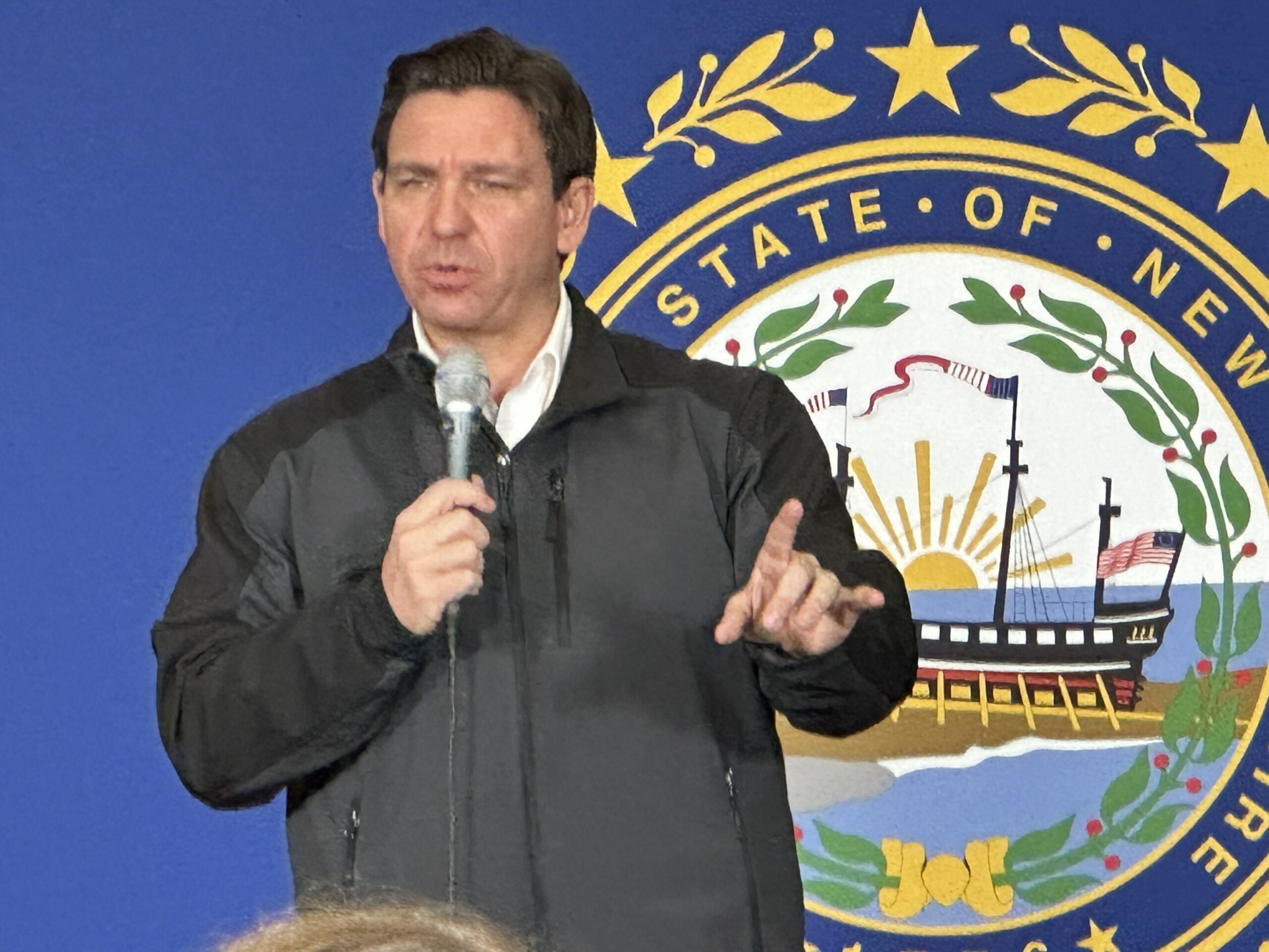 Combative DeSantis Opens Fire on Haley, Trump in Concord Town Hall - NH ...