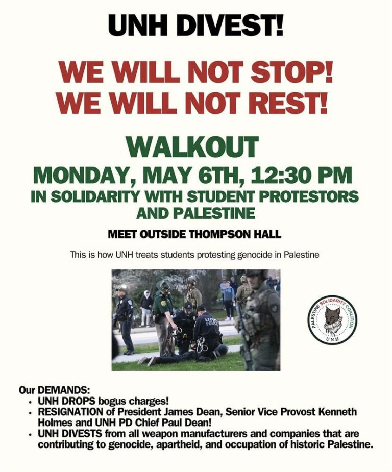 UNH President: We Did the Right Thing Shutting Down the Encampment ...