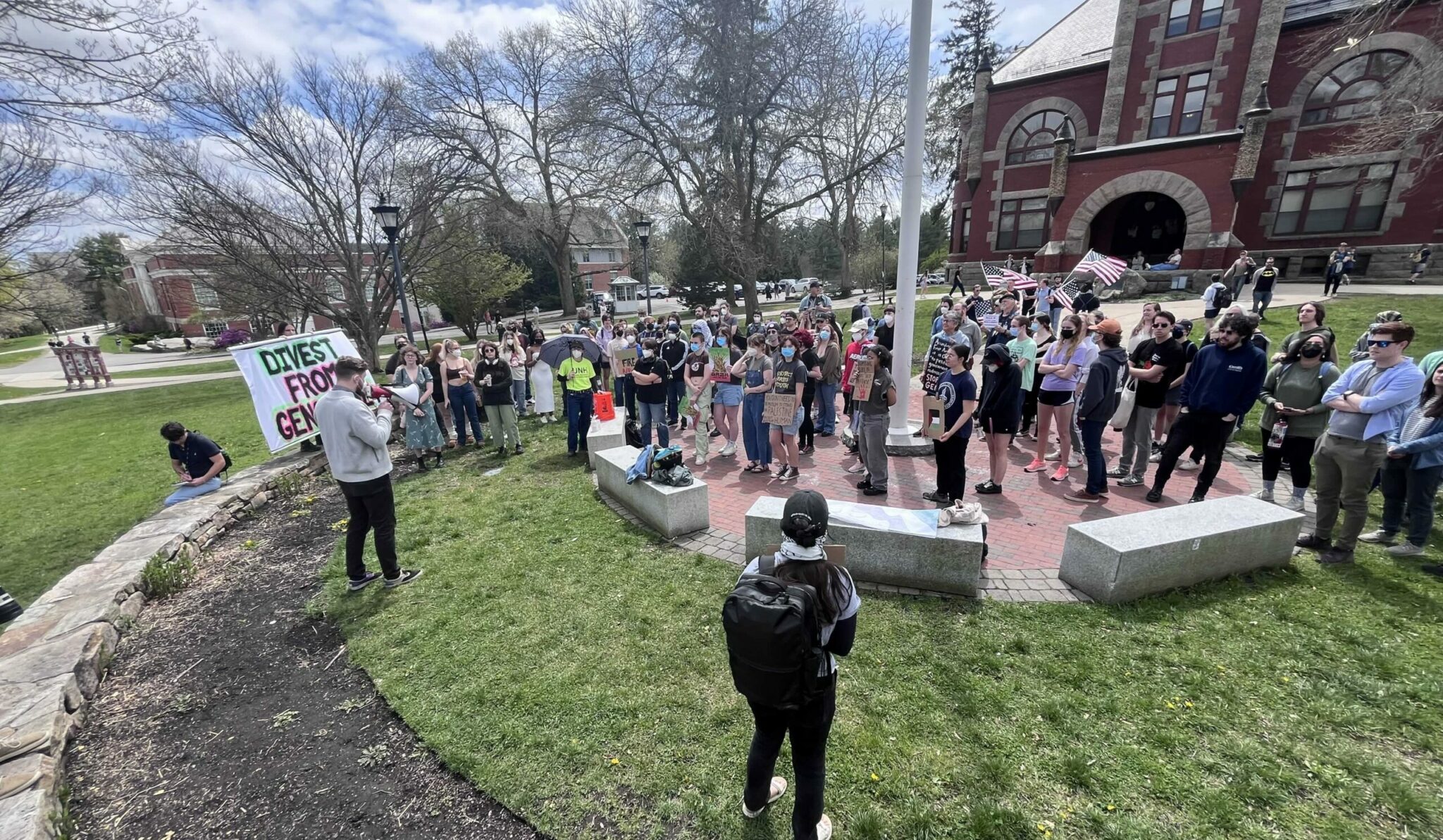 UNH Protesters Denounce Police Crackdown, Chant 'Piggy, Piggy' at ...
