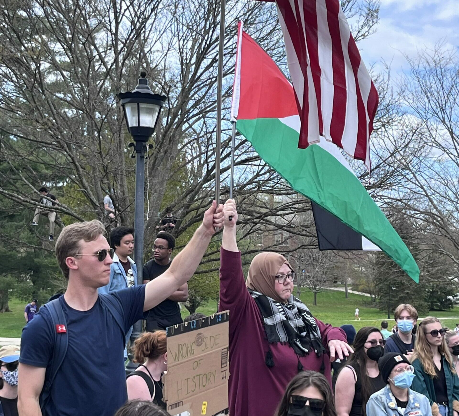 UNH Protesters Denounce Police Crackdown, Chant 'Piggy, Piggy' at ...