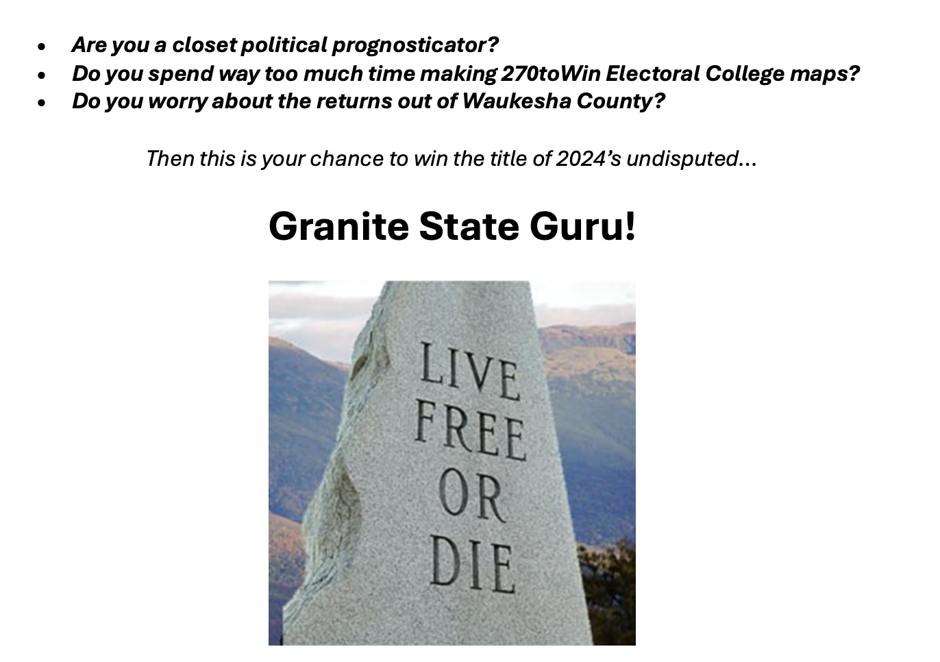 CONTEST: Predict the Election Day Winners And Win! - NH Journal