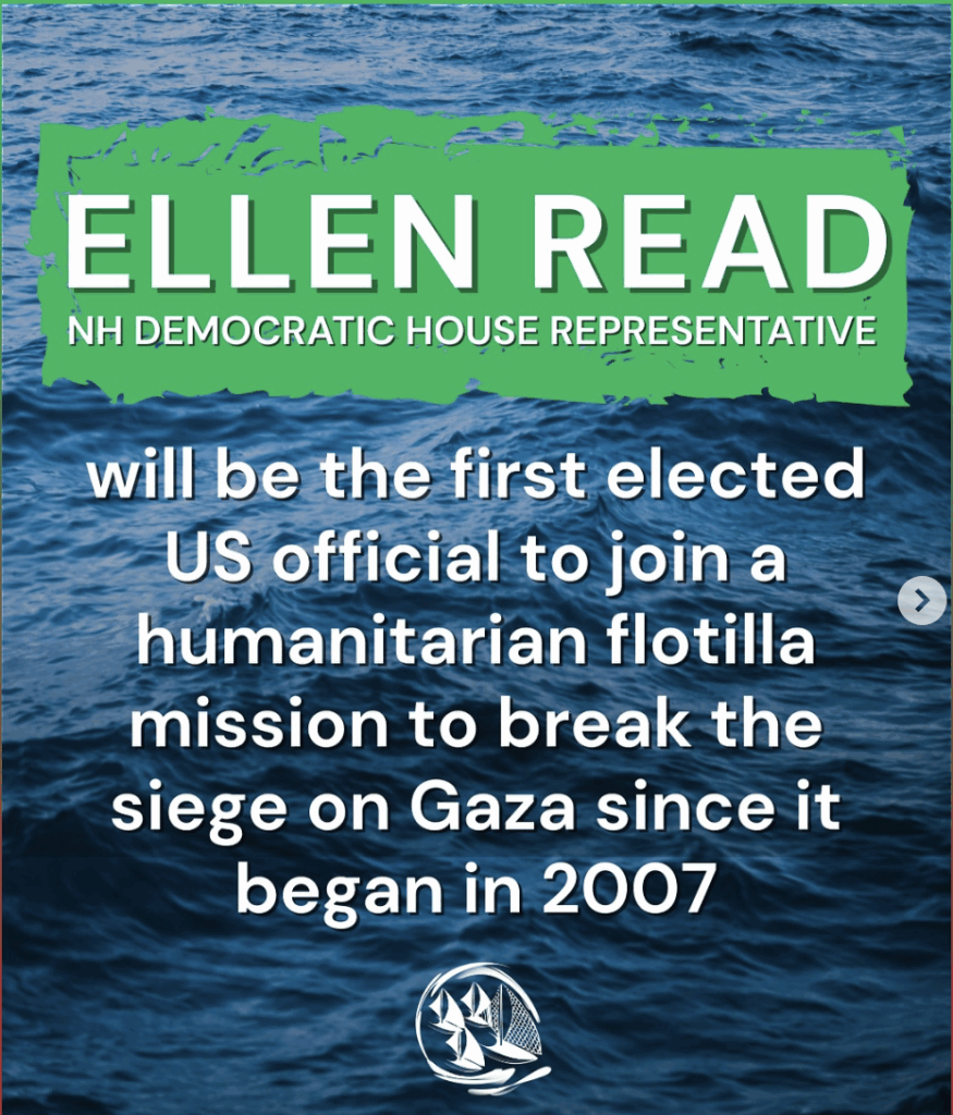 NHDems' Read First US Elected Official to Join Anti-Israel Flotilla ...